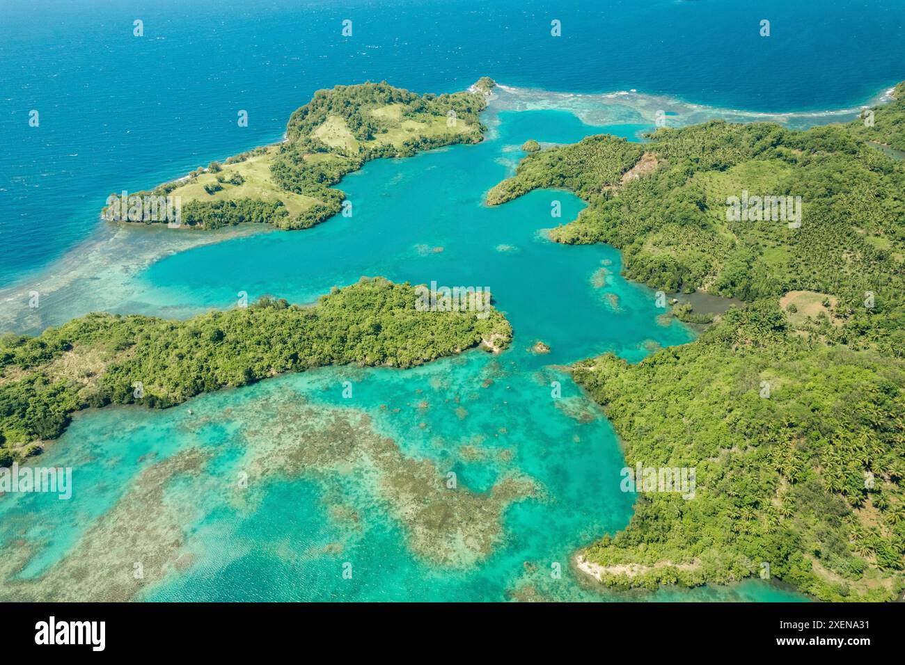 Exotic natural beauty of the Molucca Sea and lush vegetation at Borgo ...