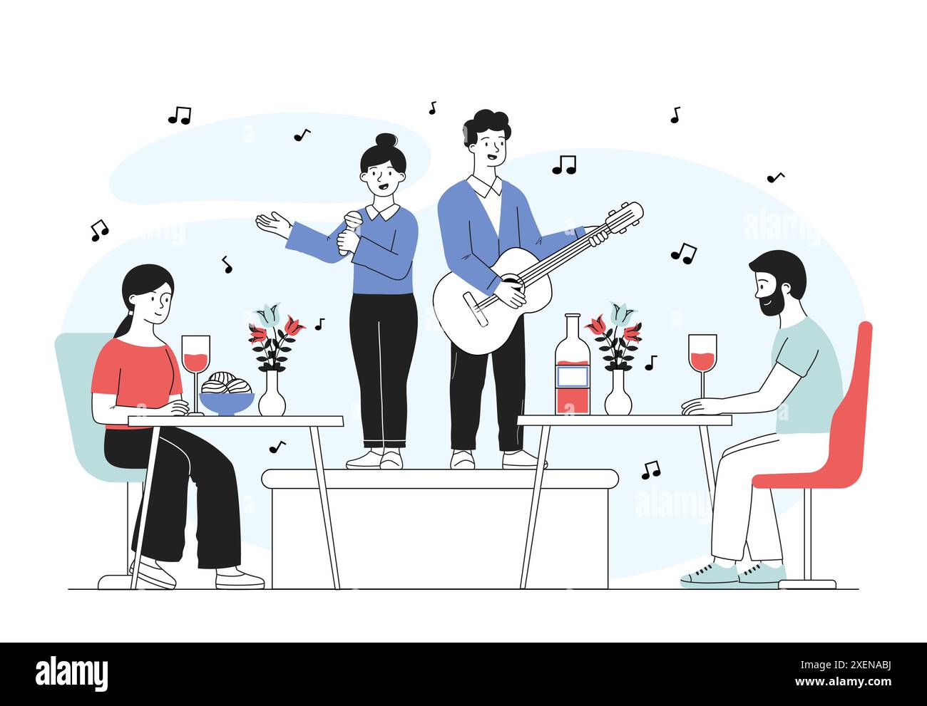 Pub singer Stock Vector Images - Alamy