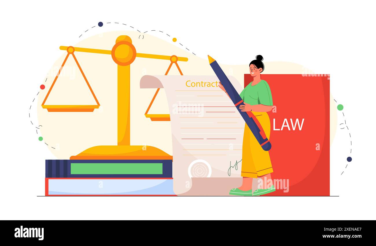 Book and scales of justice Cut Out Stock Images & Pictures - Alamy