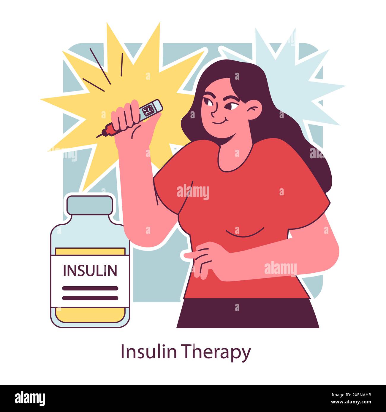 Diabetes mellitus endocrine disease Stock Vector Images - Alamy