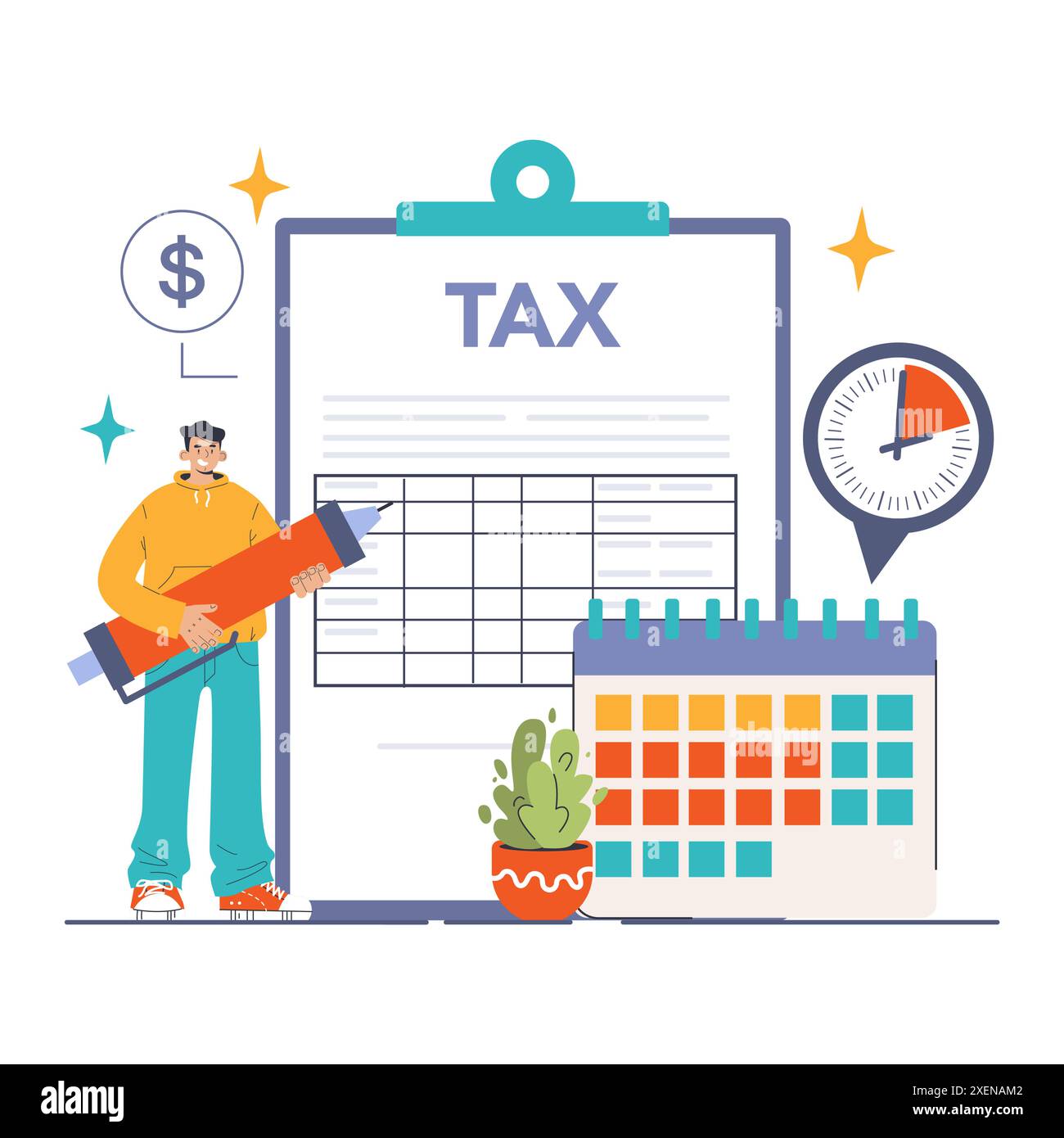 Tax optimization. Financial efficiency, budgeting and economy idea ...