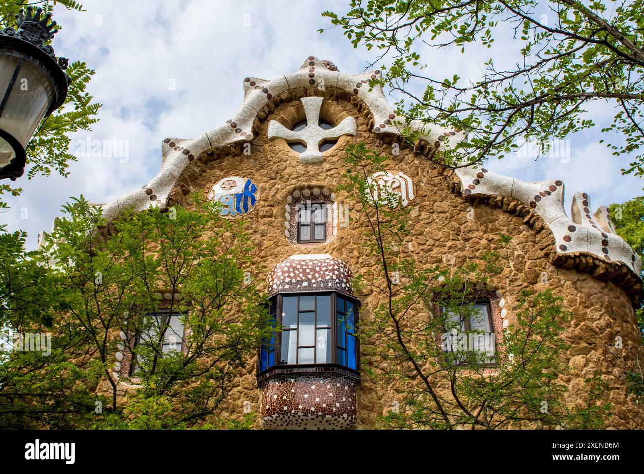 Antoni Gaudi modernism designed Park Guell is located on Carmet Hill ...