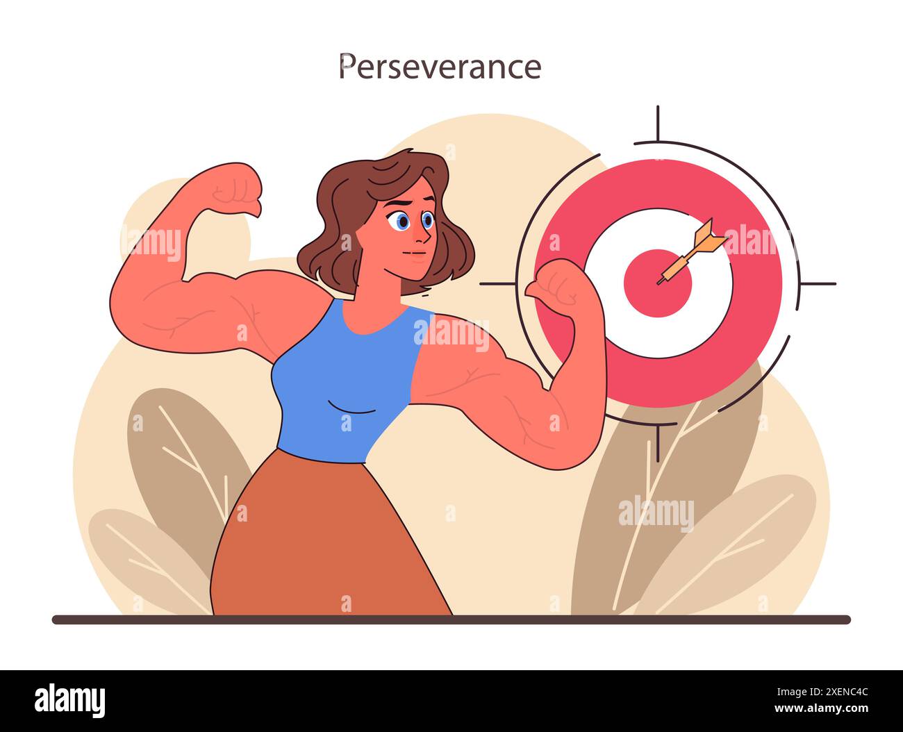 Patience. Calm person meditating and finding balance. Mental or emotional strength ...