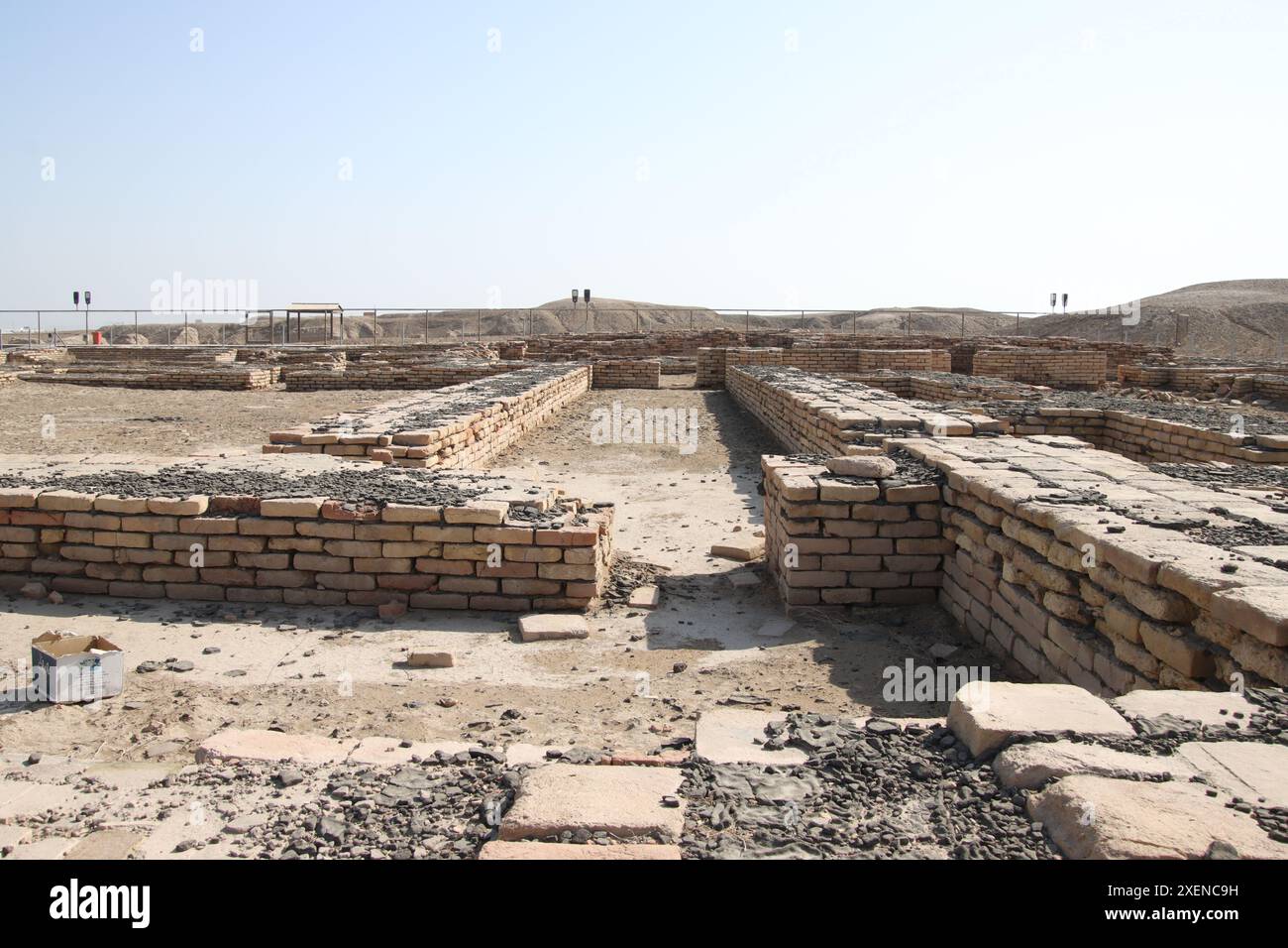 The ancient ruins of the Kur Sag building in Nasiriyah, Iraq in the ...