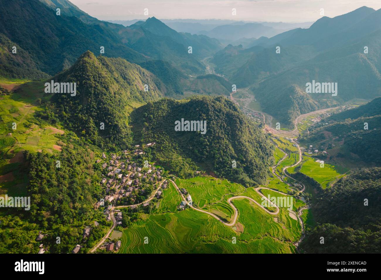 Stunning mountainous beauty on the verdant landscape in Son La, Vietnam ...