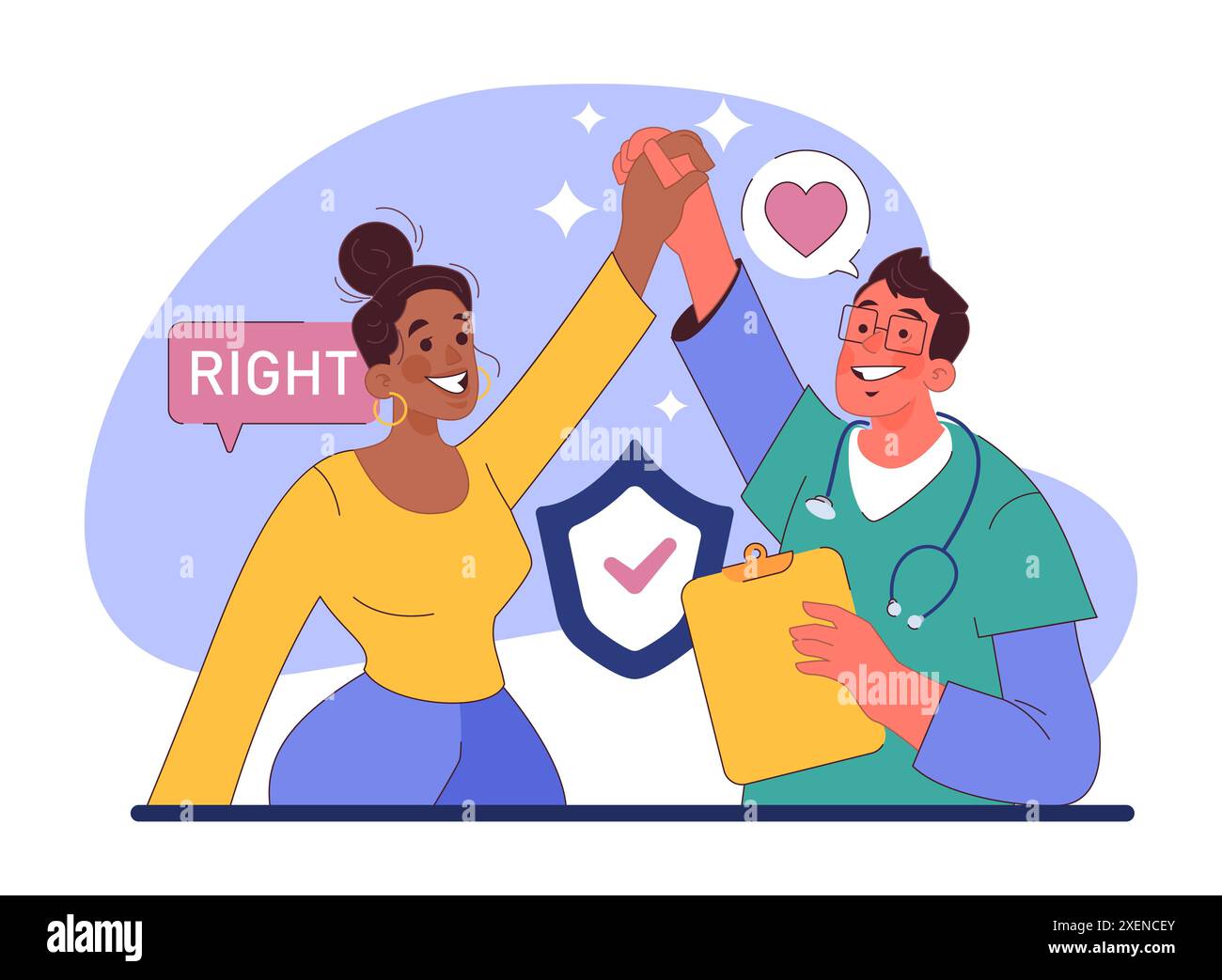 Humanizing healthcare. Modern physician approach on medical treatment ...