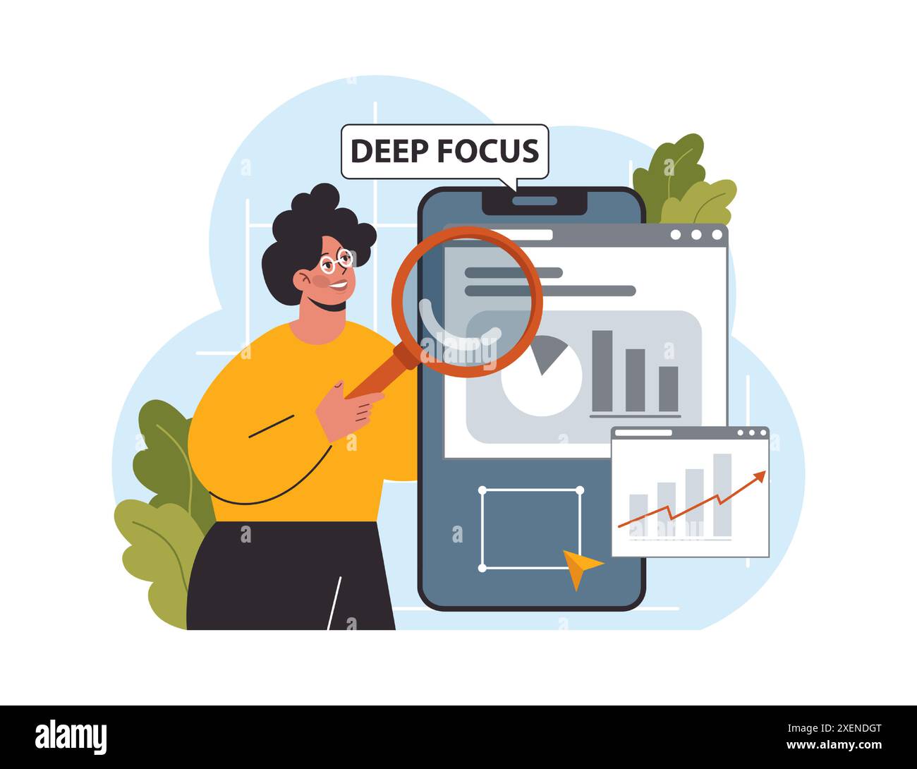Hyperfocus. Focus and concentration skill. Self-discipline and time ...