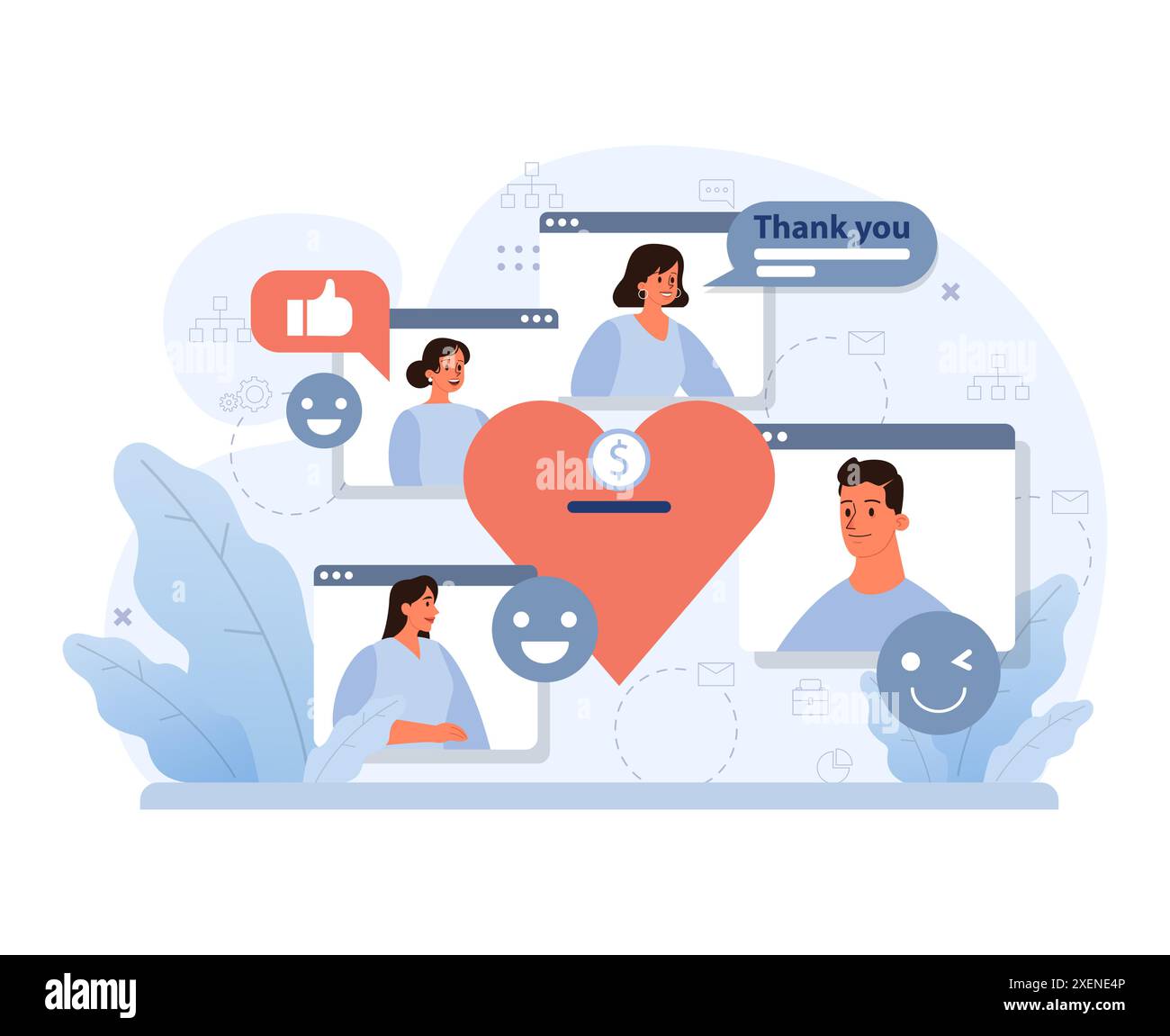 Non governmental organization volunteers Stock Vector Images - Alamy