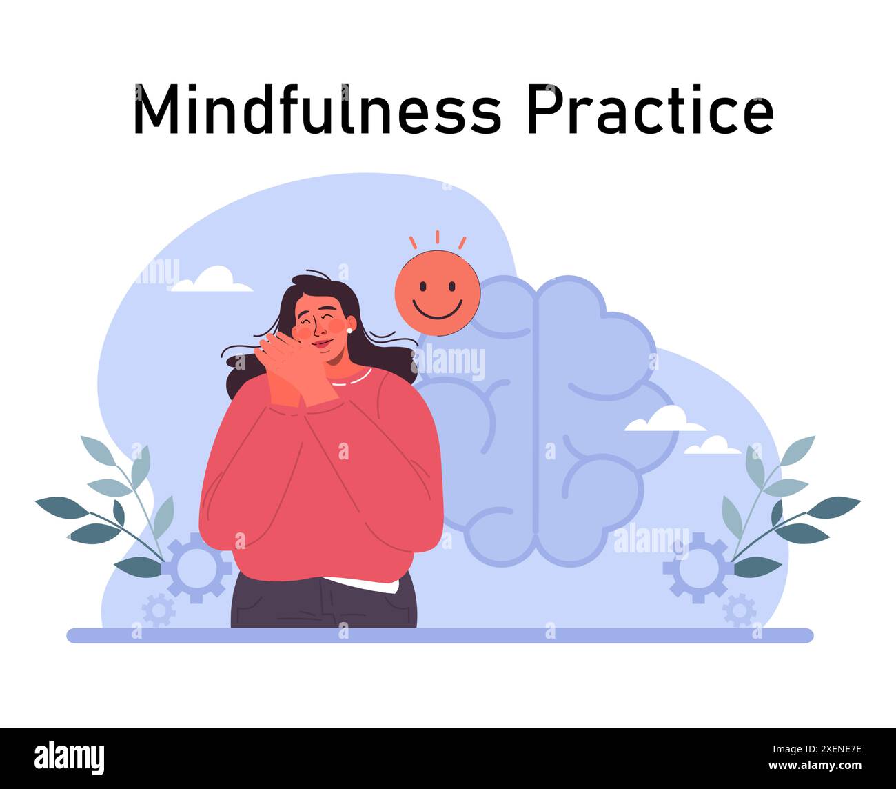 Stress resistance. Emotional balance and stress resilience skill. Mindfulness practice and work ...