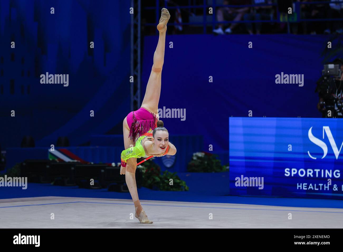 Darja Varfolomeev (GER) seen in action during the clubs competition in ...