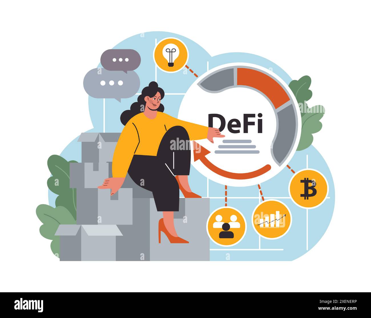 Defi Decentralized Finance Smart Distributed Ledger Technologies For Lending Investing Or