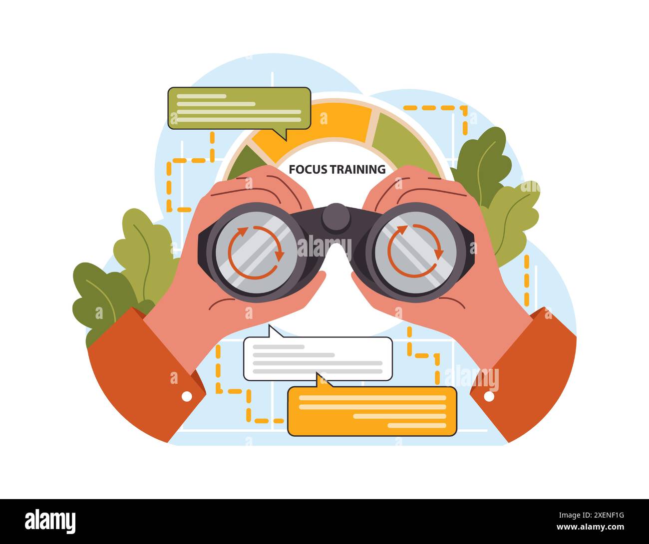 Hyperfocus. Focus and concentration skill. Self-discipline and time ...