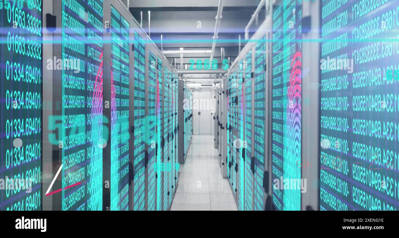 Image of statistical data processing against biometric fingerprint ...