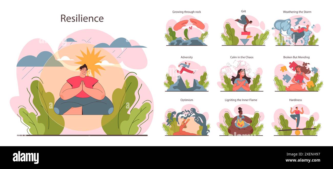 Resilient person Stock Vector Images - Alamy