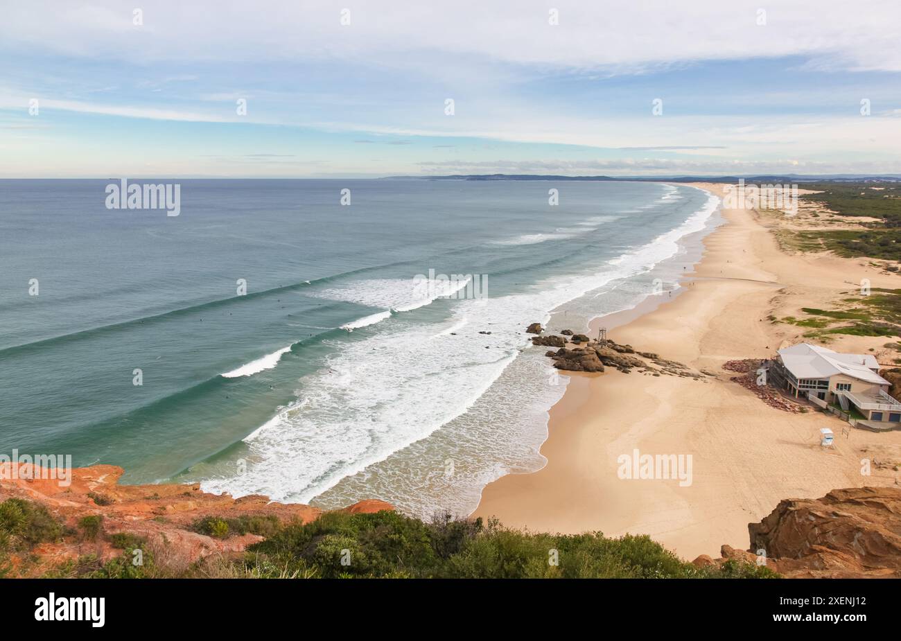 Redhead Beach south of Newcastle is a popular surfing beach. This ...