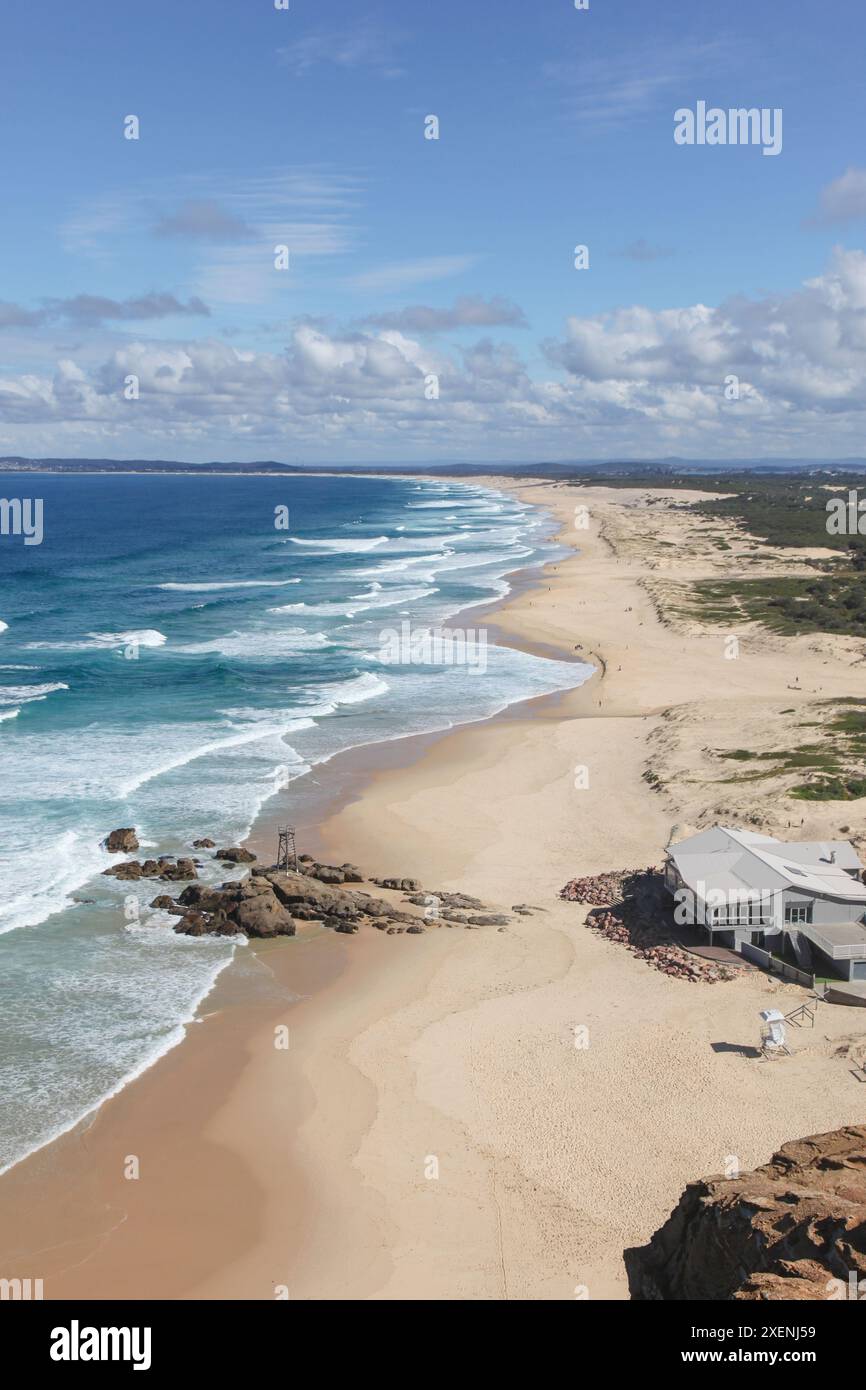 Redhead Beach south of Newcastle is a popular surfing beach. This ...