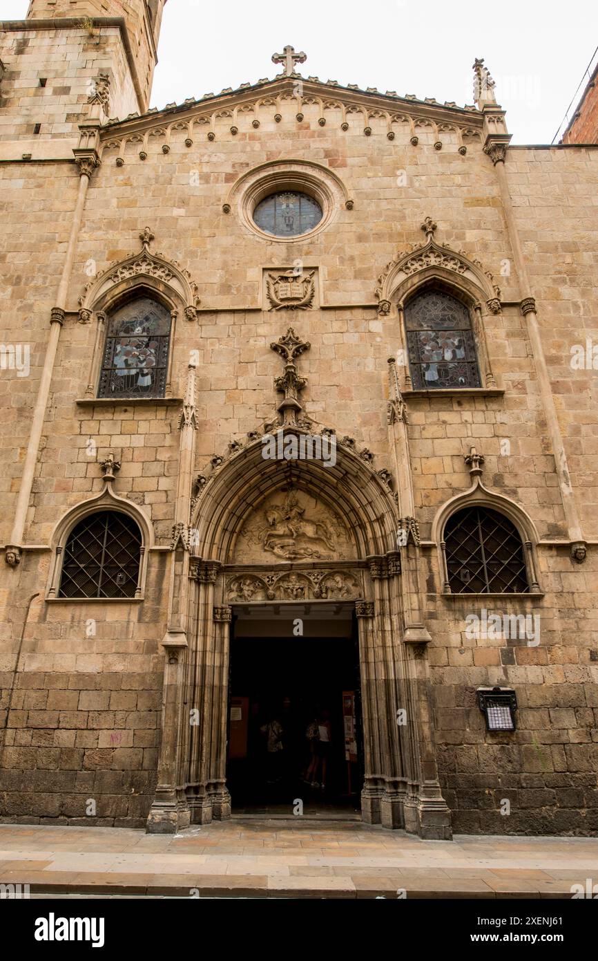 The iglesia de San Jaime, church of saint james, Gothic Quarter, old ...
