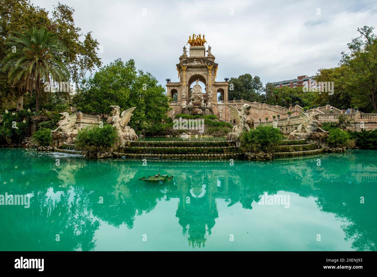 The main fountain in Parc de la Ciutadella (Citadel Park), barcelona ...