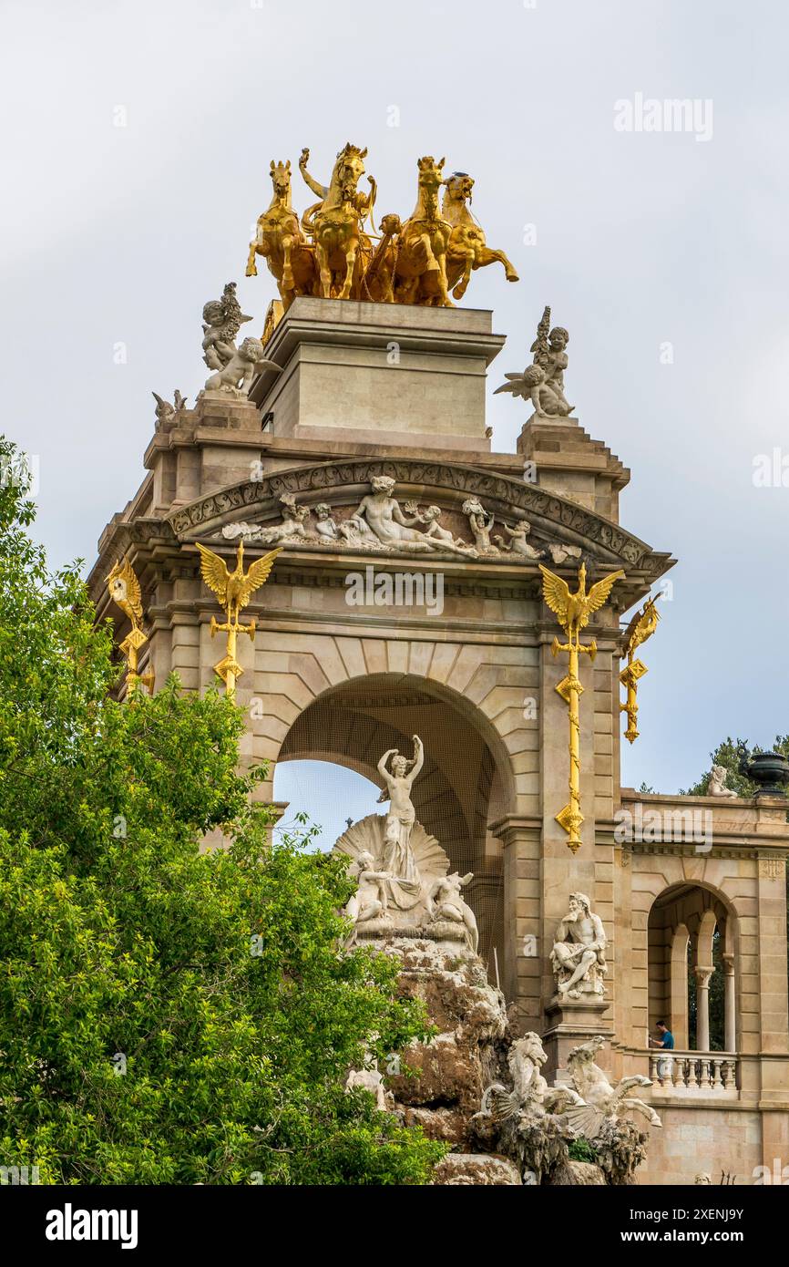 The main fountain in Parc de la Ciutadella (Citadel Park), barcelona ...