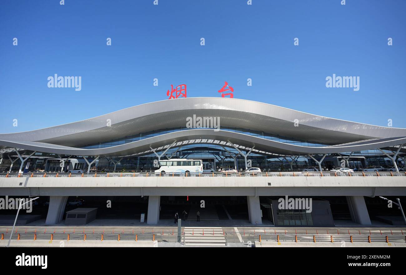 YANTAI, CHINA - JUNE 28, 2024 - The T2 terminal of Yantai Penglai ...