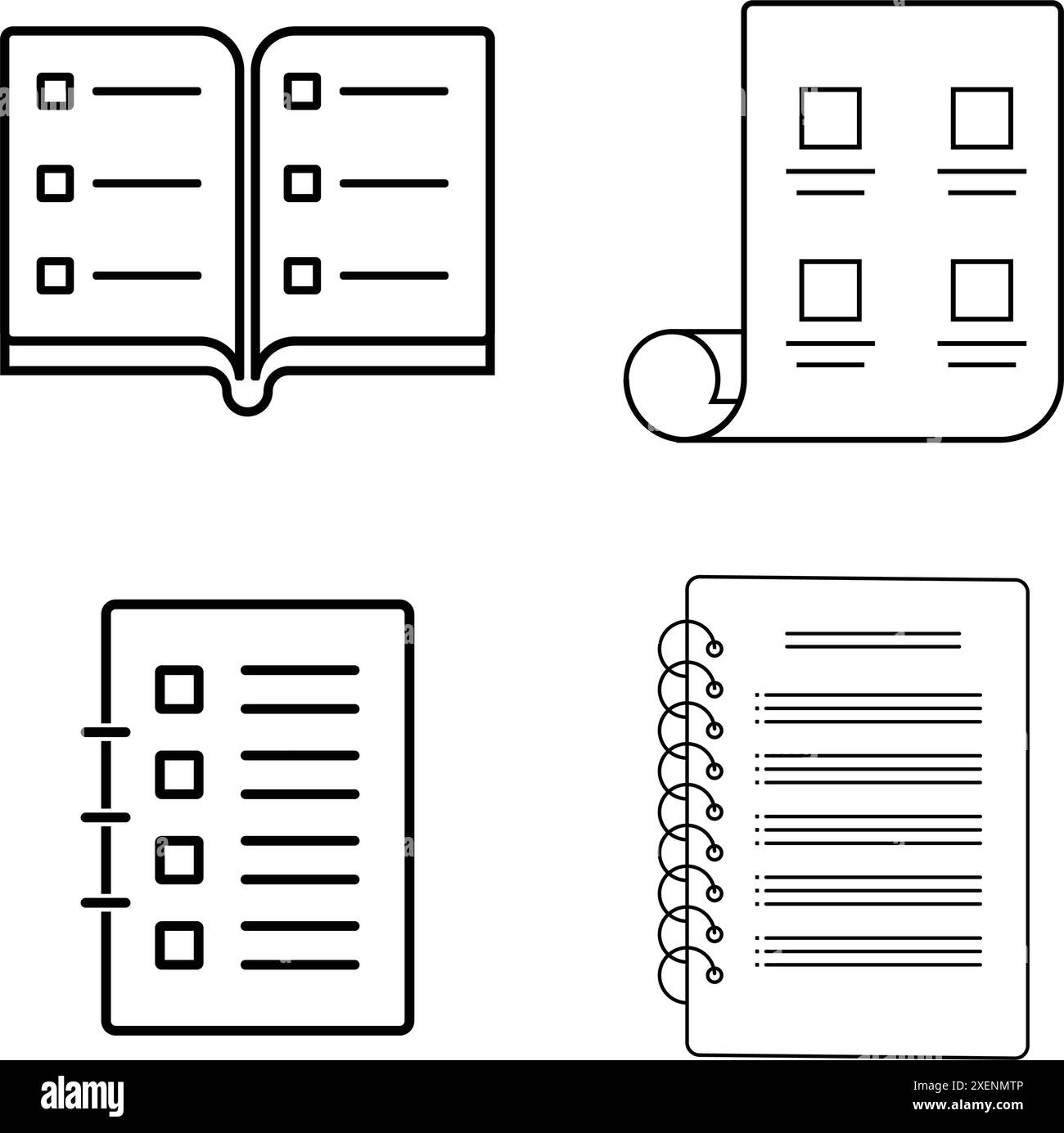 Digital catalog icon outline Cut Out Stock Images & Pictures - Alamy
