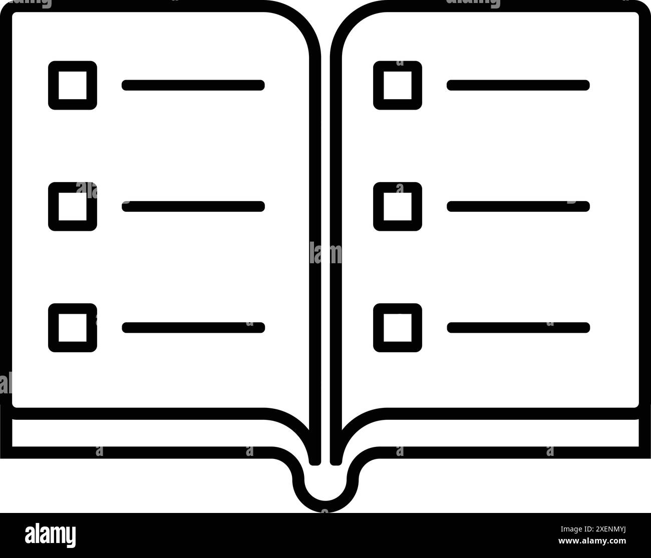 Catalogue paper icon outline Stock Vector Images - Alamy
