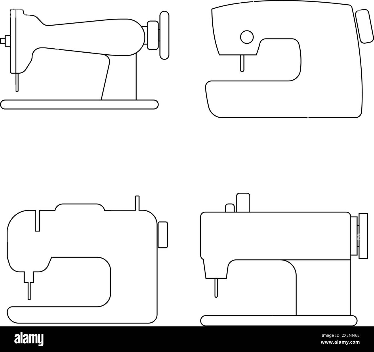 Industrial knitting machine Stock Vector Images - Alamy