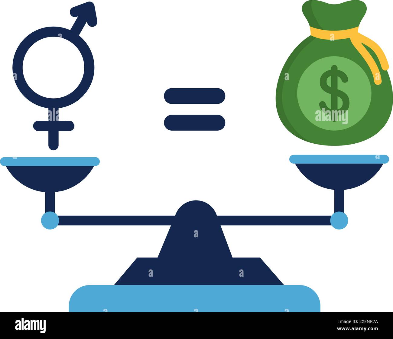 Equal pay for equal work Cut Out Stock Images & Pictures - Alamy