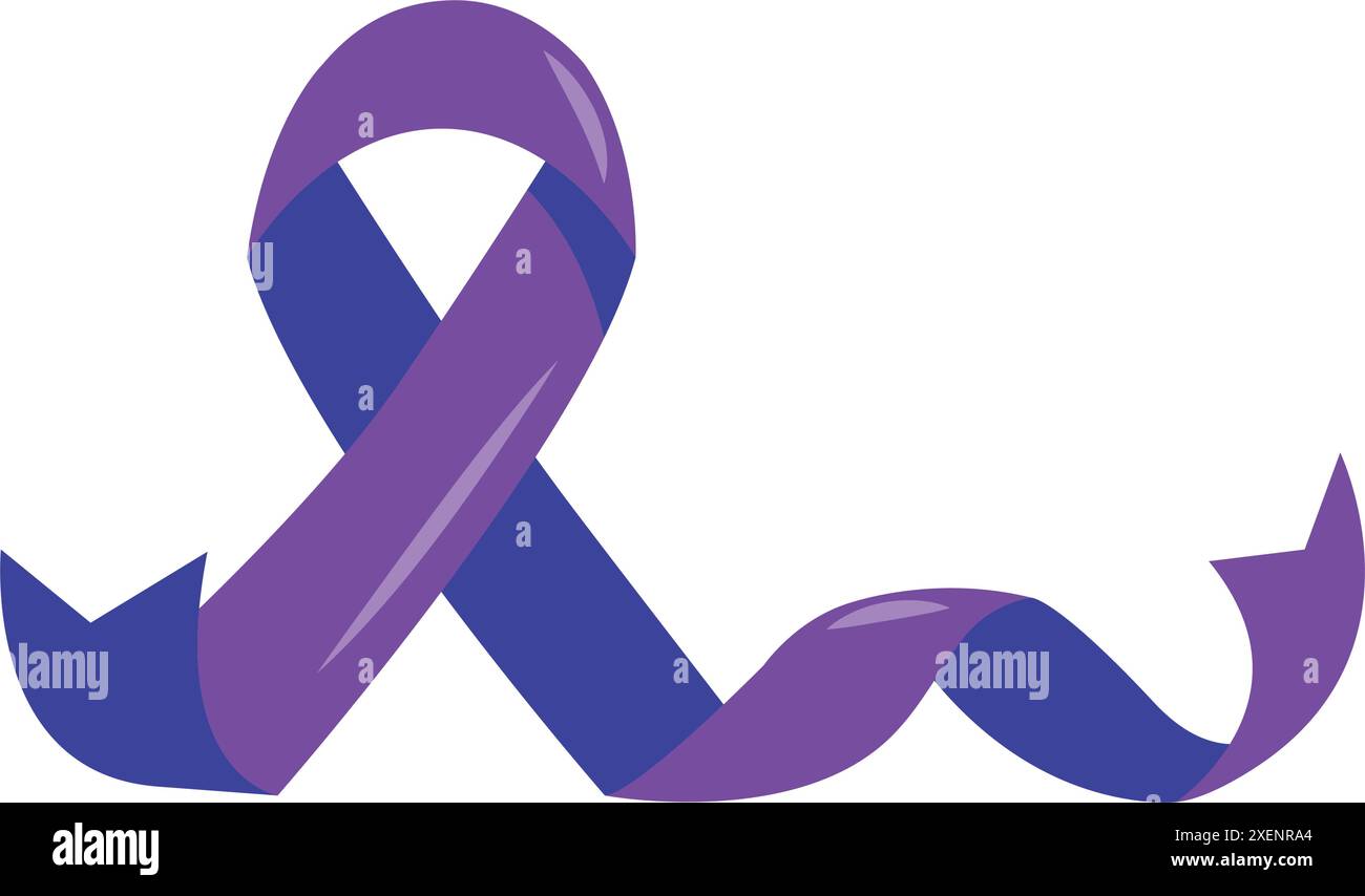 purple ribbon emblem for month alzheimers disease Stock Vector Image ...