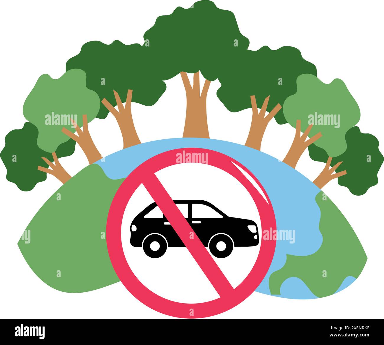 Car free day event Stock Vector Images - Alamy