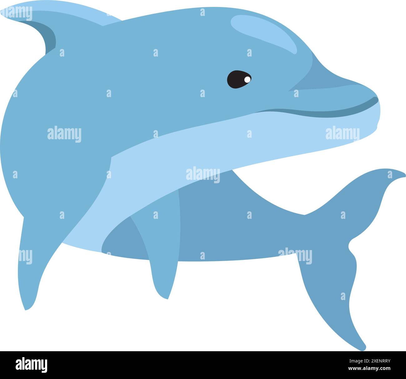 Dolphin side view Cut Out Stock Images & Pictures - Alamy