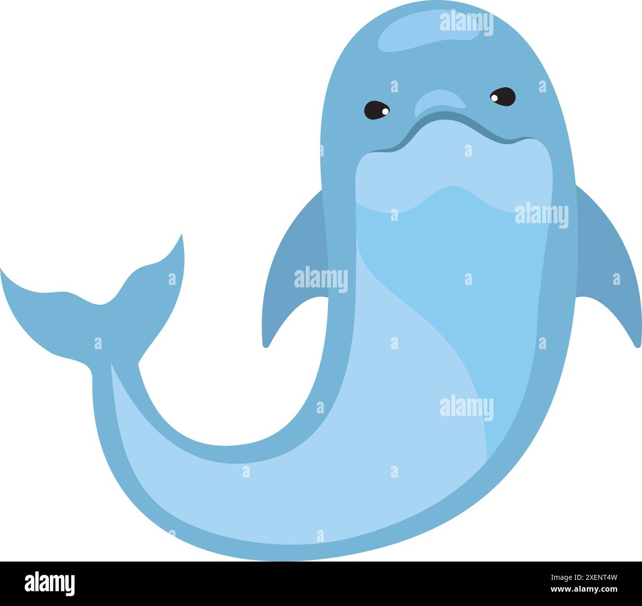cute dolphin front view Stock Vector Image & Art - Alamy