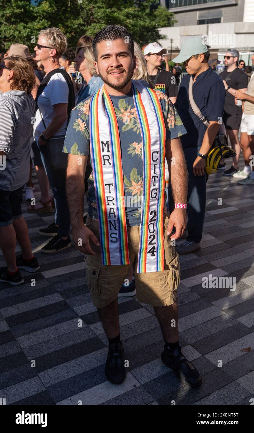 New York, USA. 28th June, 2024. Luke Sanchez, Mr. Trans CITG 2024 ...