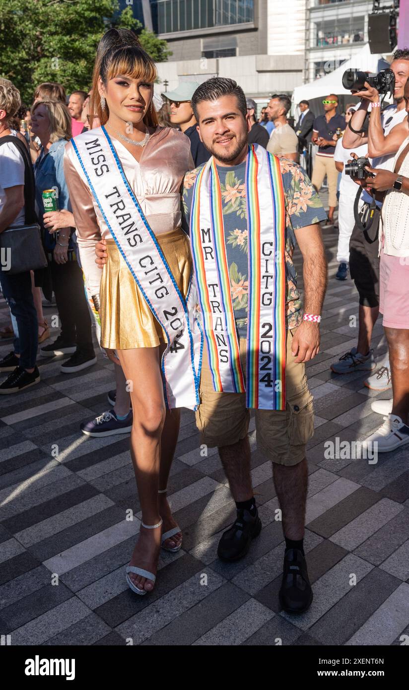 Barbara Ramirez, Miss Trans CITG 2024 and Luke Sanchez, Mr. Trans CITG ...
