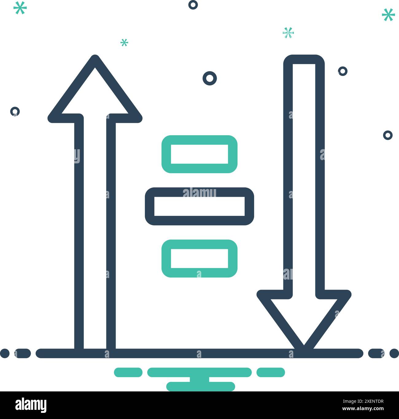 Ascending sort Stock Vector Images - Alamy