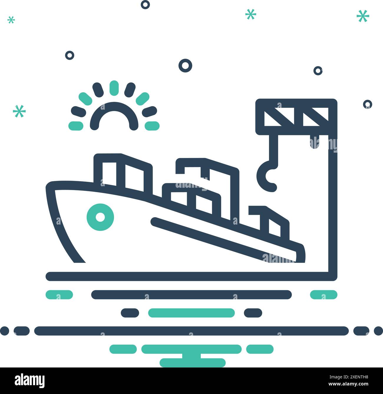 Seaport Stock Vector Images - Alamy