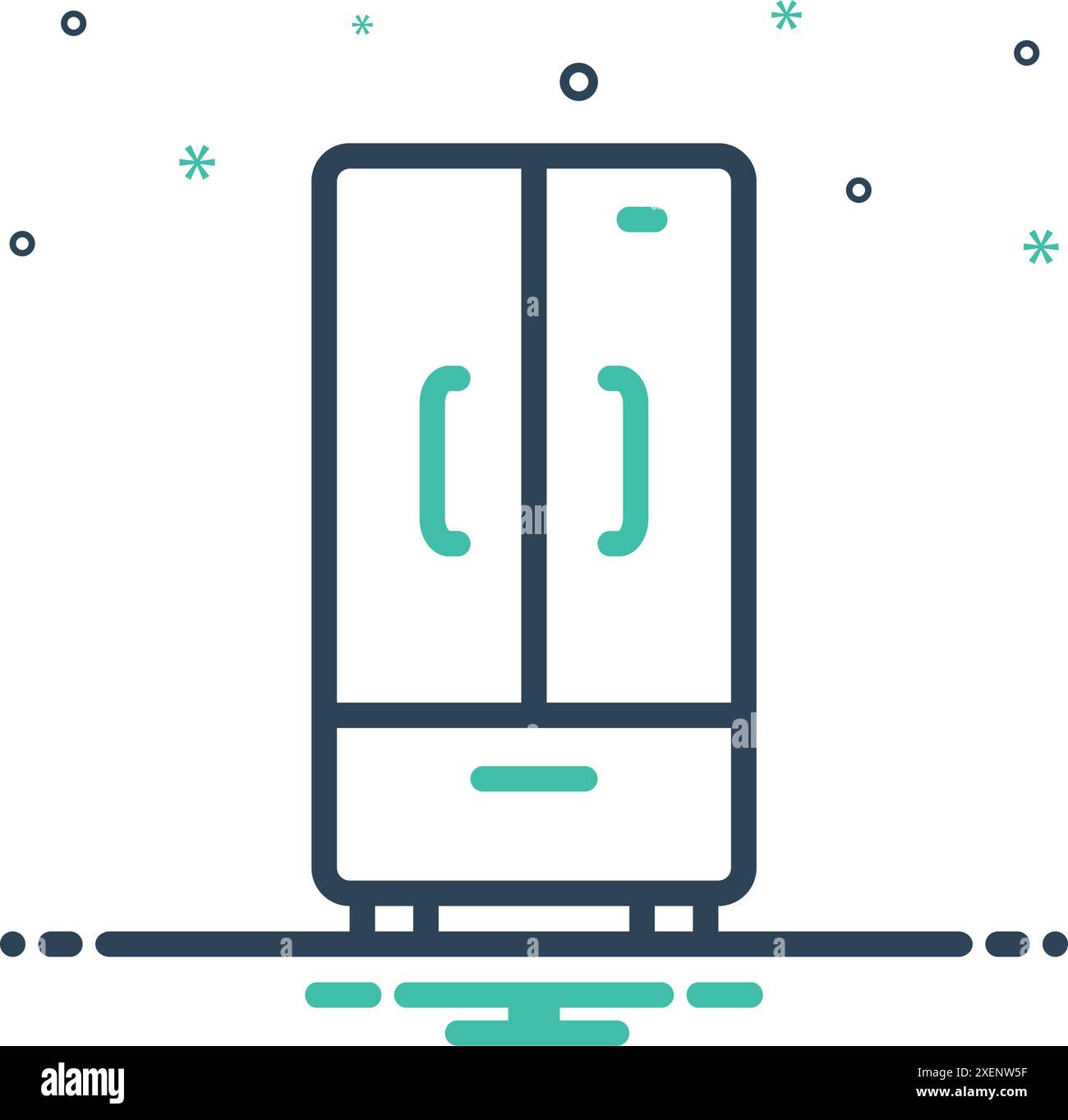 Icon double cupboard Stock Vector Images - Alamy