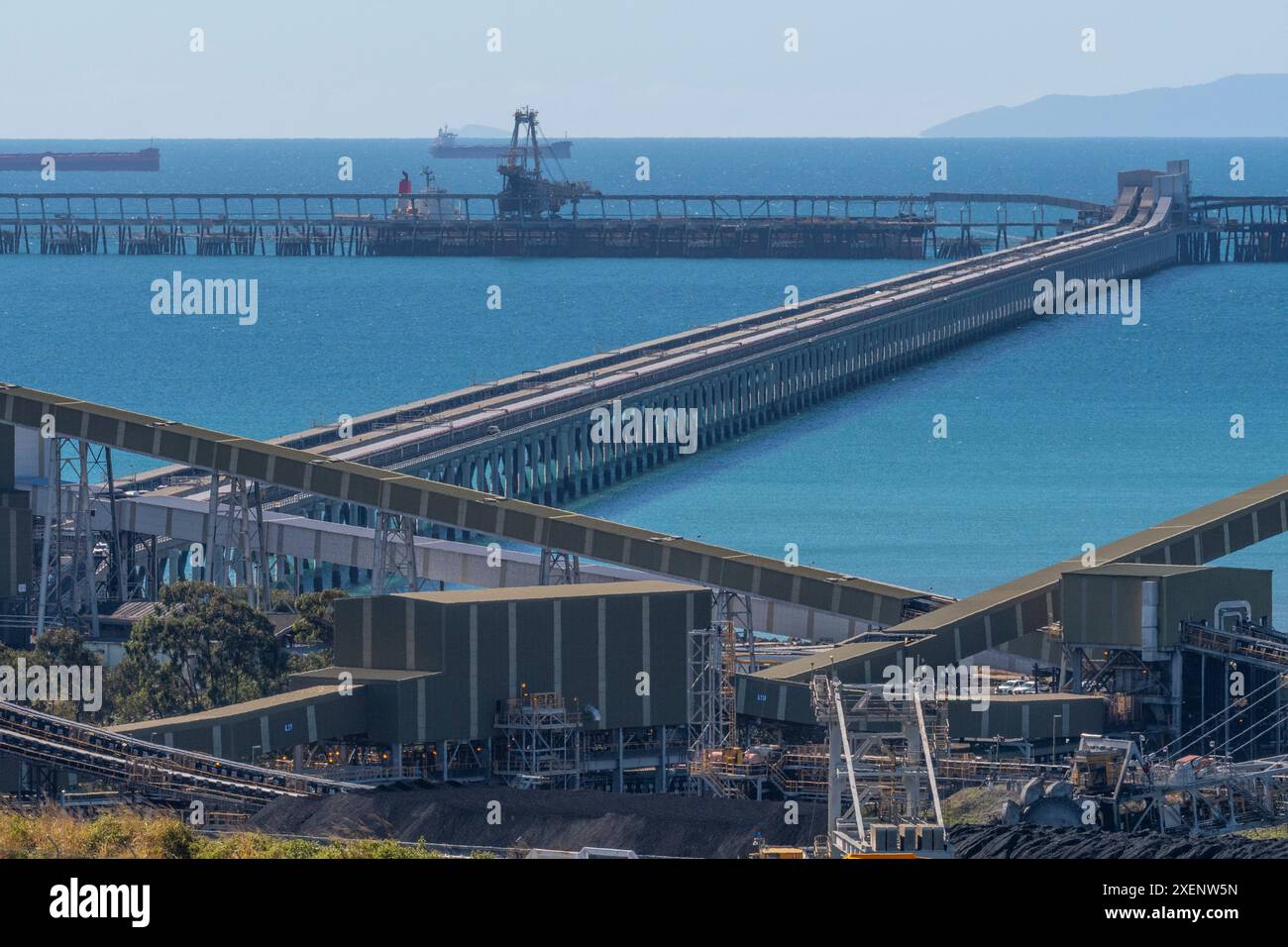 Two coal terminals at the port, Hay Point Coal Terminal (HPCT) and ...