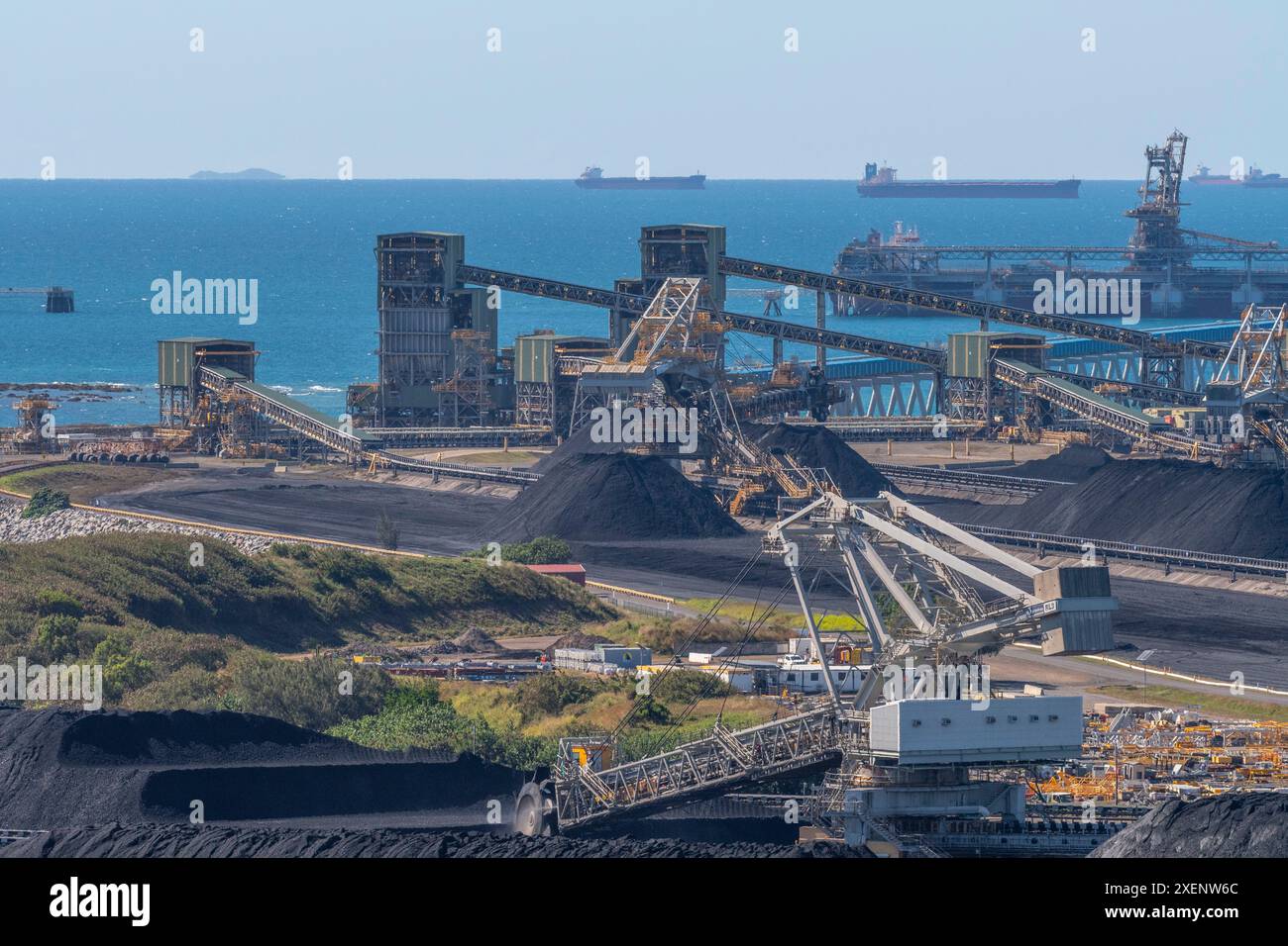 Two coal terminals at the port, Hay Point Coal Terminal (HPCT) and ...