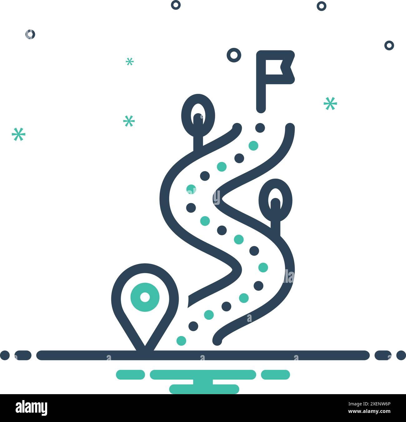 Pathway route trail Stock Vector Images - Alamy