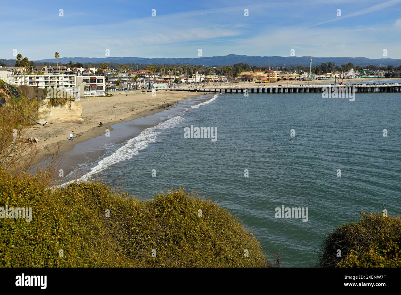 Famous Santa Cruz beach and its oceanfront, Santa Cruz CA Stock Photo ...