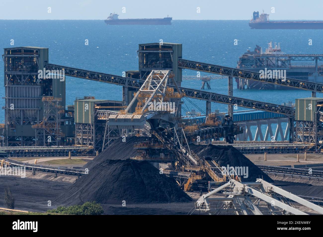 Two coal terminals at the port, Hay Point Coal Terminal (HPCT) and ...