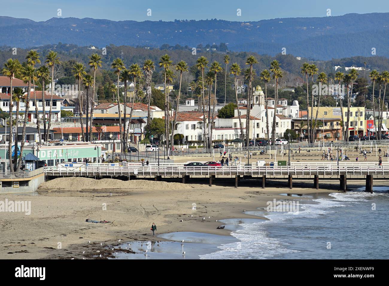 Famous Santa Cruz beach and its oceanfront, Santa Cruz CA Stock Photo ...