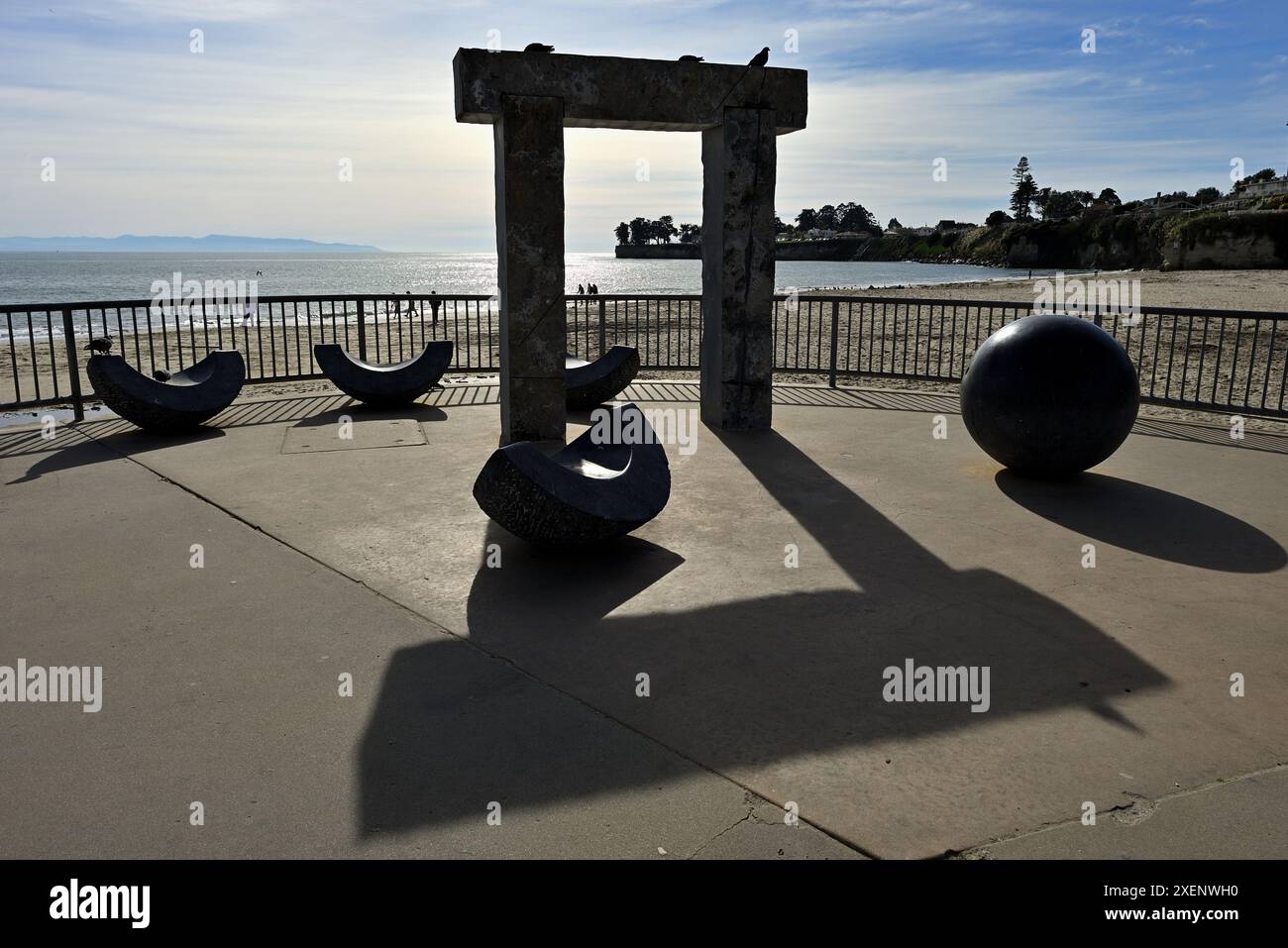 Famous Santa Cruz beach and its oceanfront, Santa Cruz CA Stock Photo ...