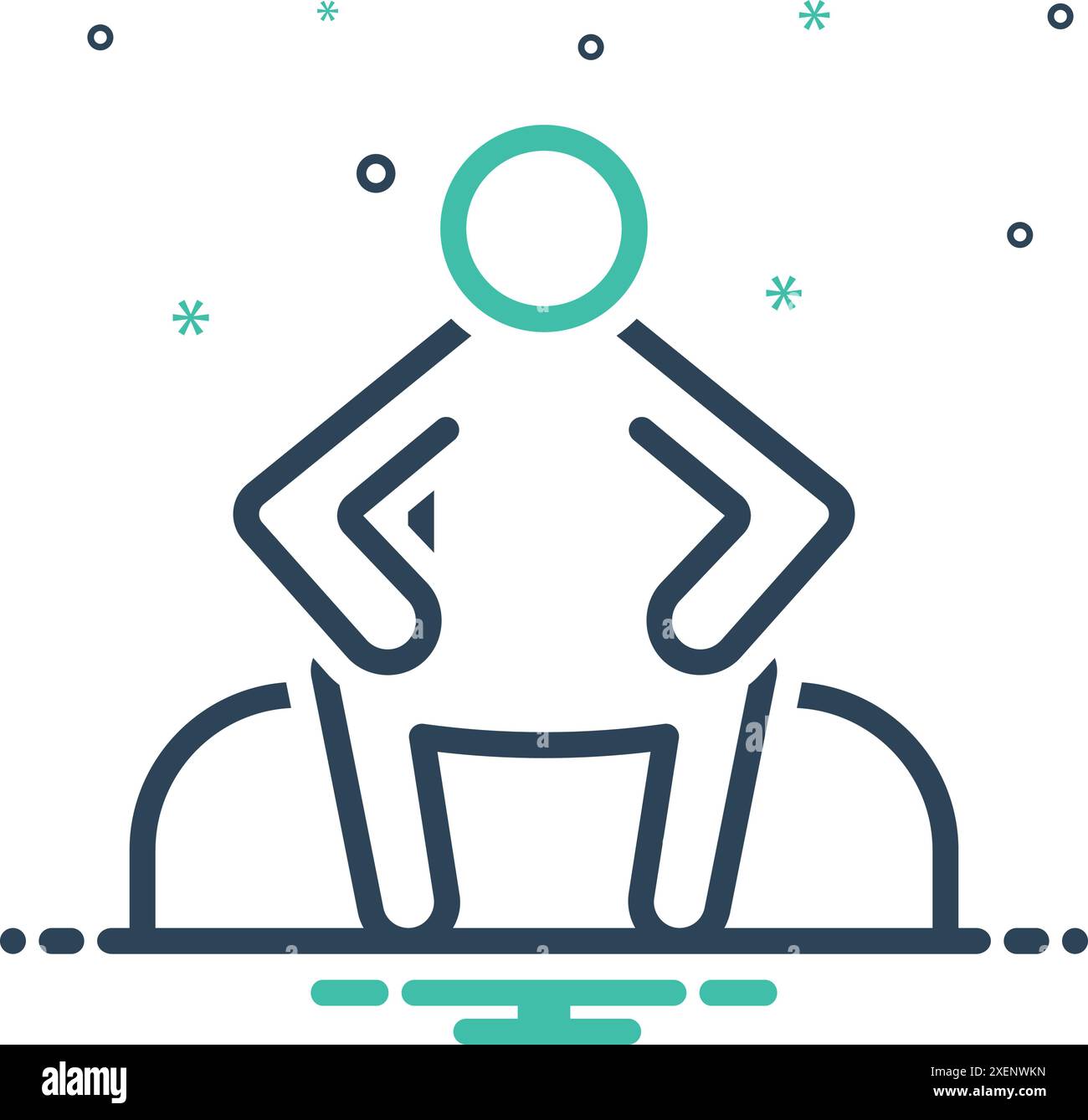 Sitting down icon vector vectors hi-res stock photography and images ...