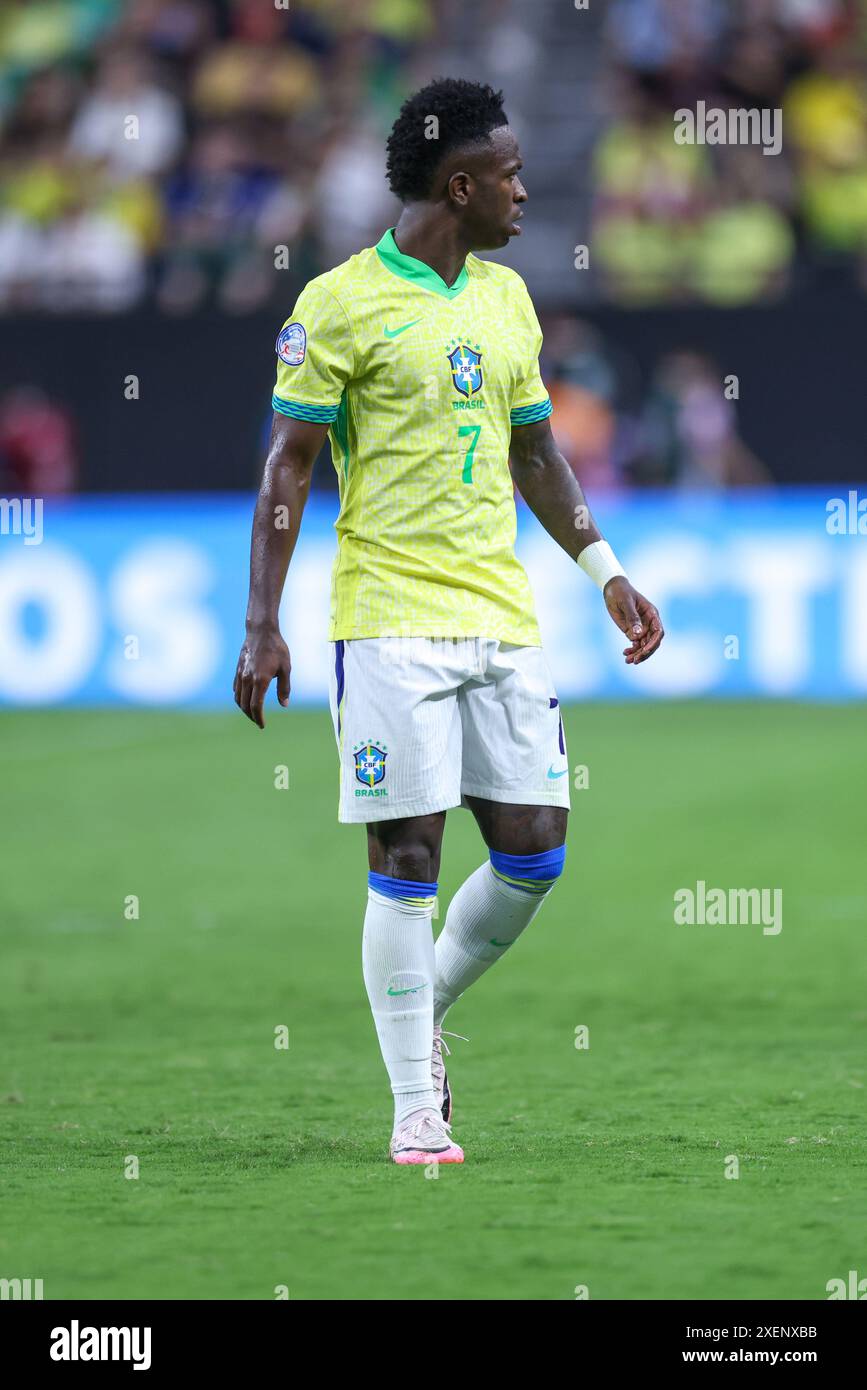 Las Vegas, United States. 28th June, 2024. Vini Jr. of Brazil during a ...