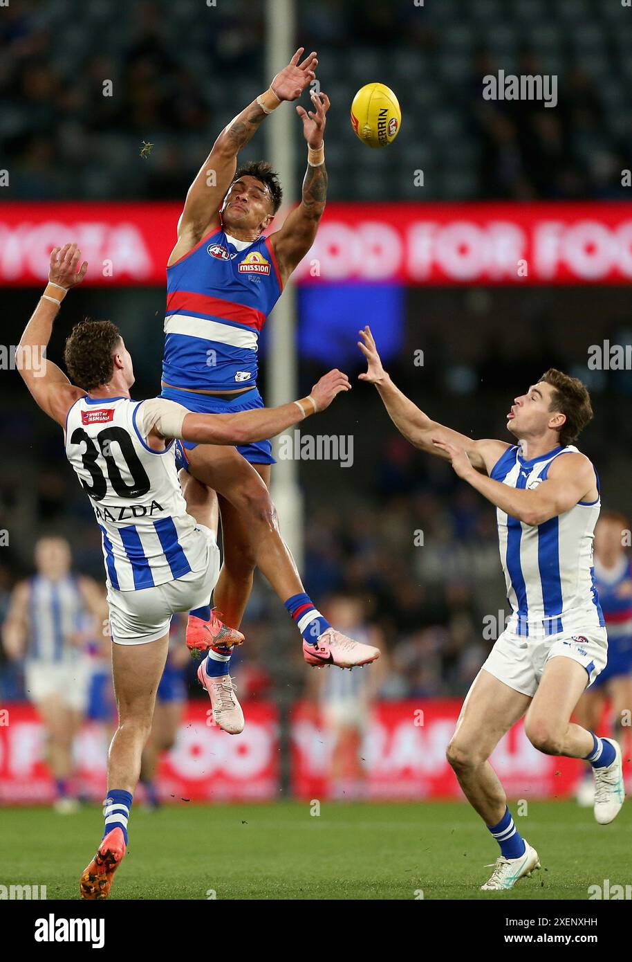 Melbourne, Australia. 29th June, 2024. Jamarra Ugle-Hagan of the ...