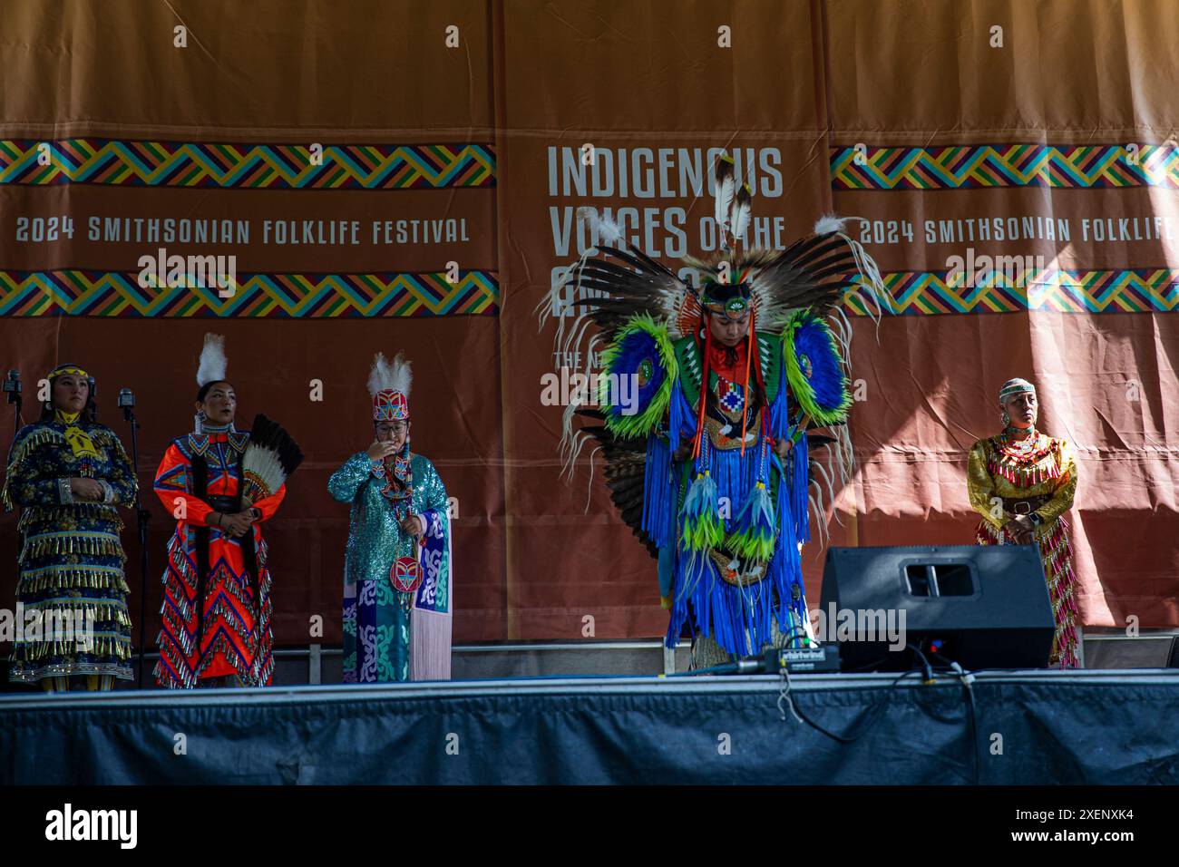 Washington Dc, United States. 28th June, 2024. An indigenous performer ...