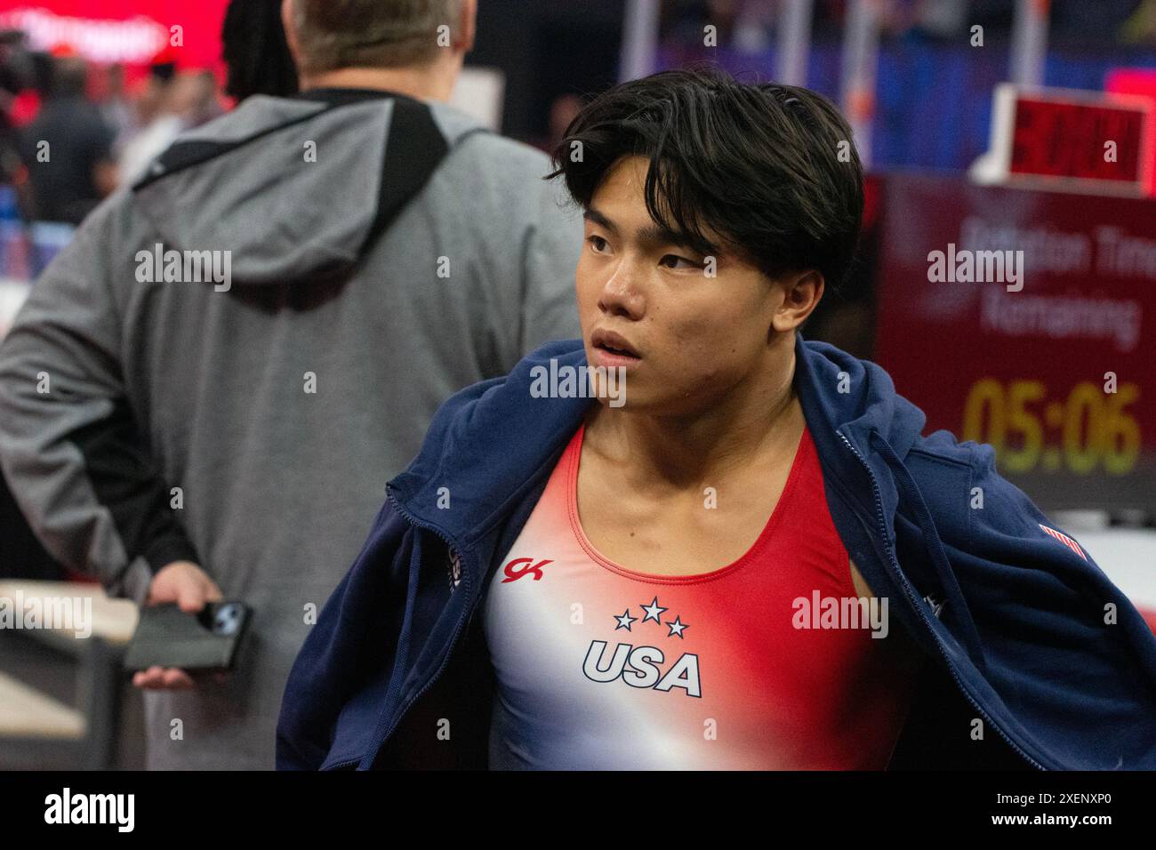 Minneapolis, Minnesota, USA. 27th June, 2024. ASHER HONG between events ...
