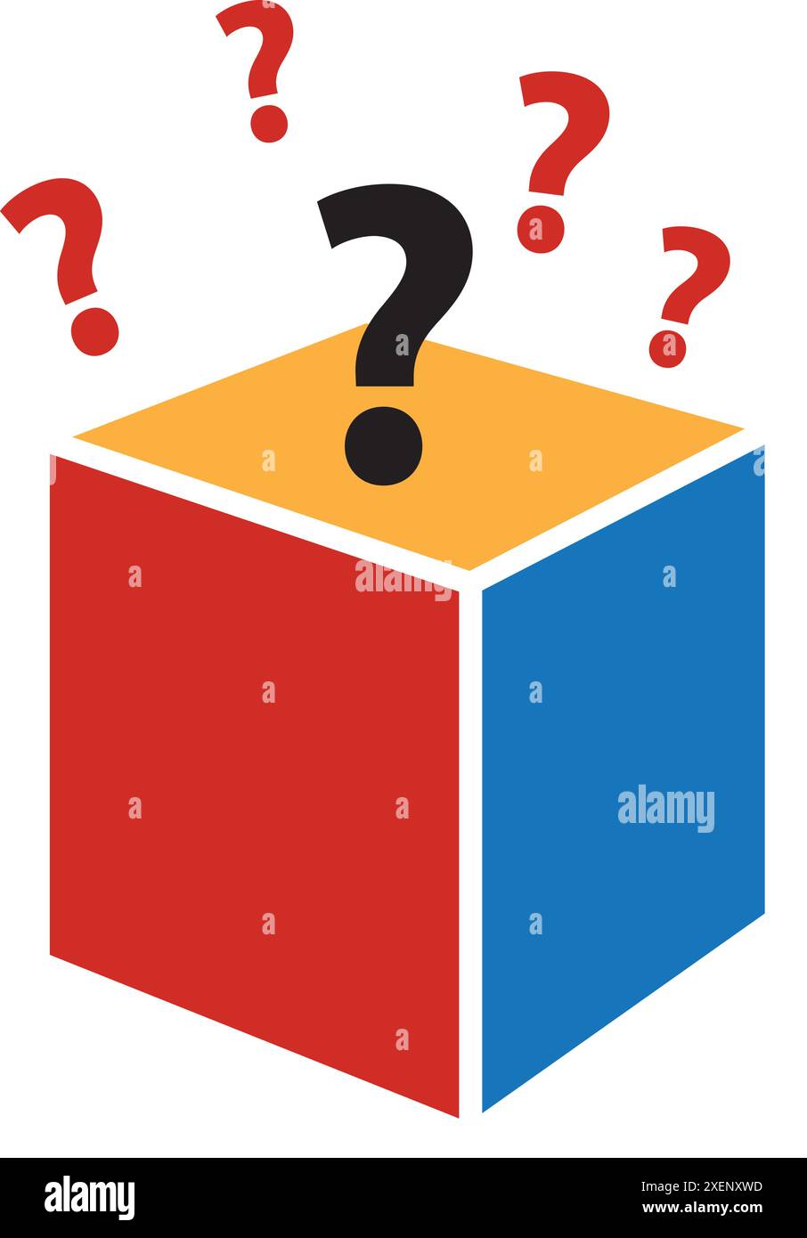 Closed box with question mark hi-res stock photography and images - Alamy